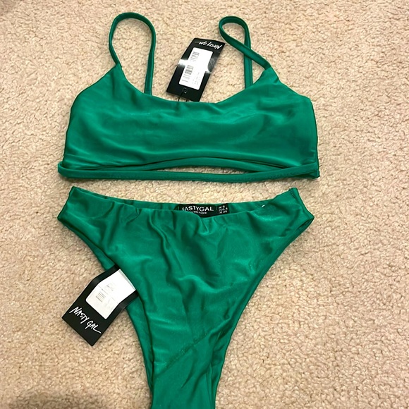 Nasty Gal | Swim | Nwt Nasty Gal 2 Piece Bathing Suit Pretty Shiny ...